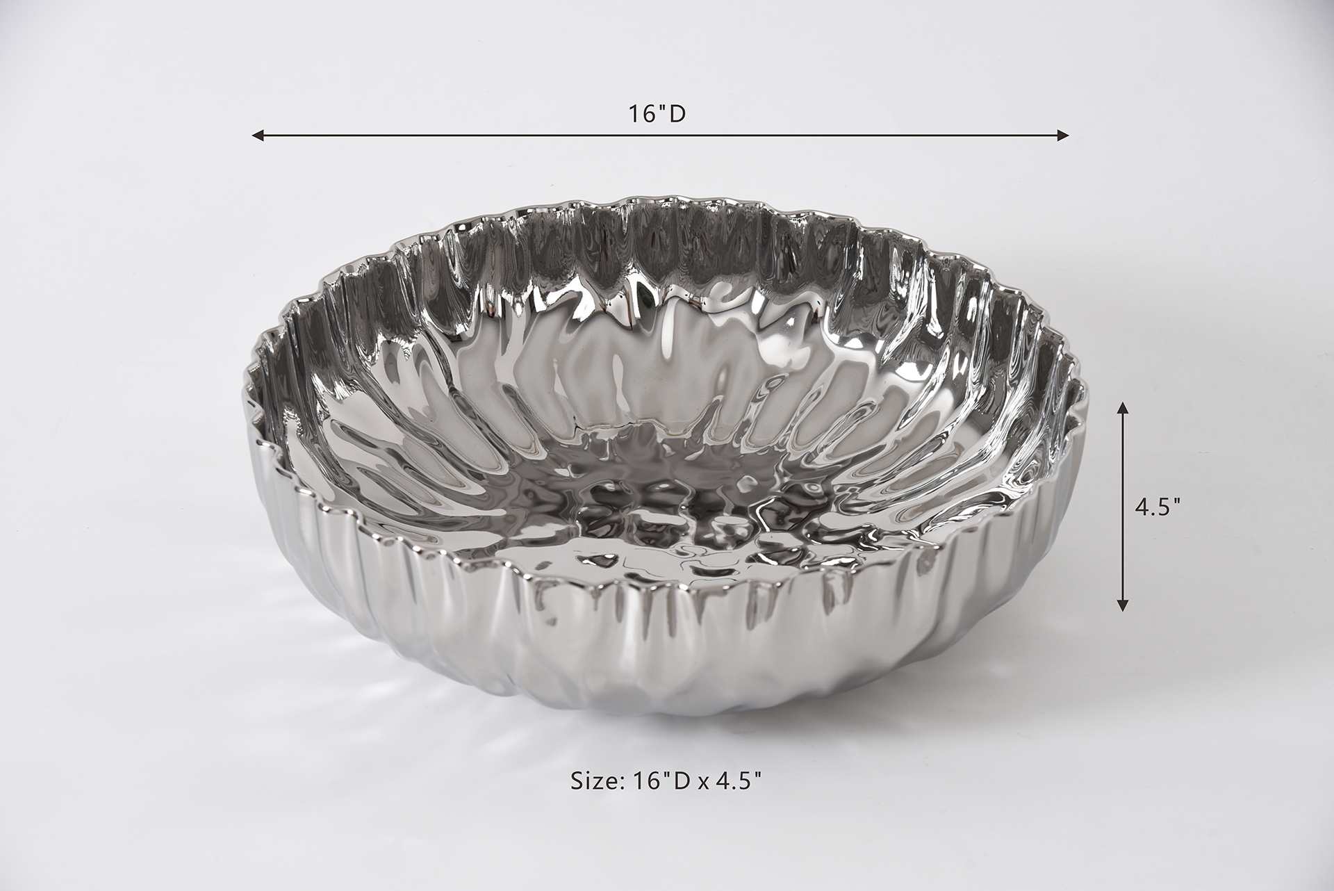 Extra Large Shallow Bowl - Pampa Bay